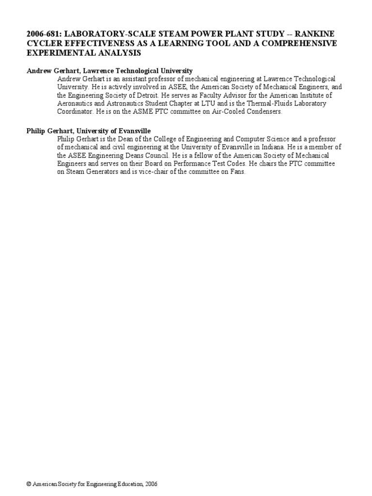 Laboratory-Scale Steam Power Plant Study | PDF | Steam Engine | Boiler