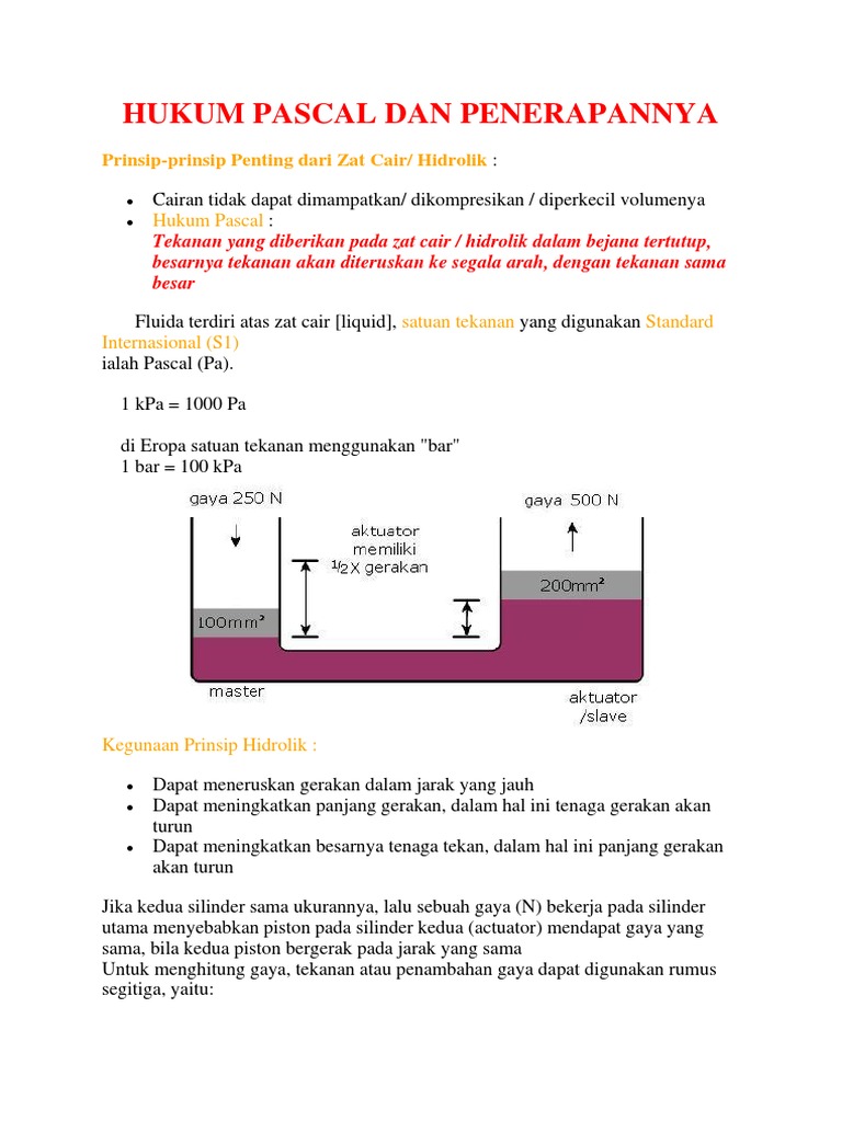 Hukum Pascal Dan Penerapannya | PDF | Metode & Bahan Ajar | Sains & Matematika