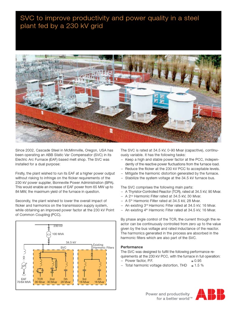 SVC Abb Case Study | PDF | Ac Power | Nature