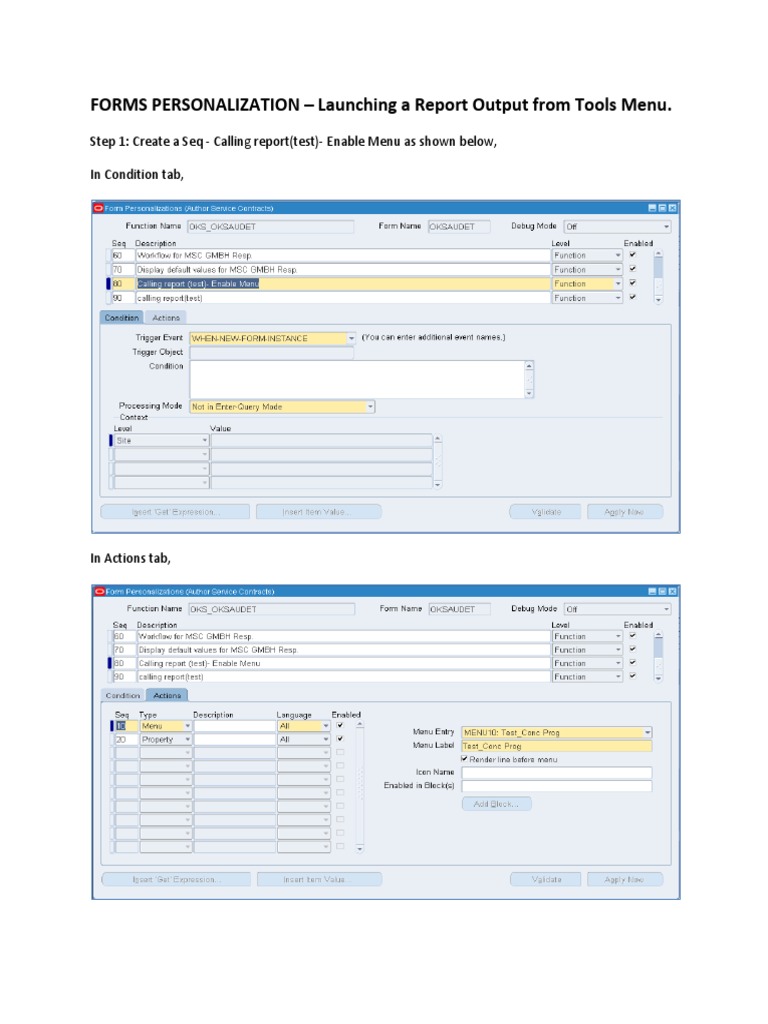 Form Personalization - 2 - Launch URL | PDF | Information Technology Management | Digital Technology