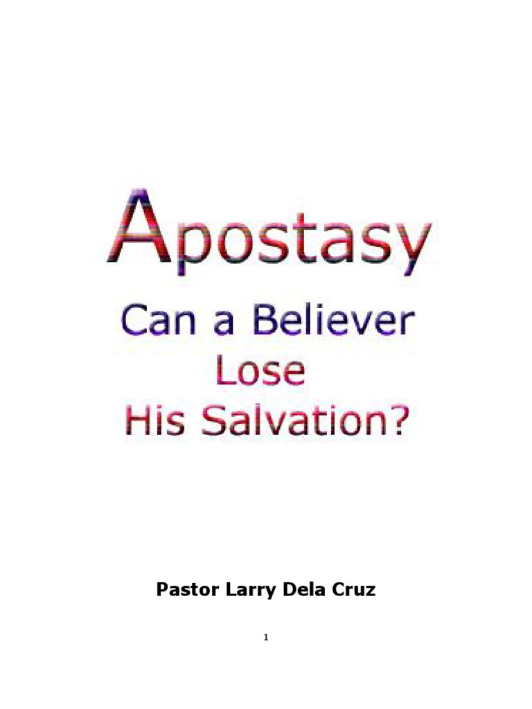 Understanding Apostasy in Christianity | PDF | Arminianism ...