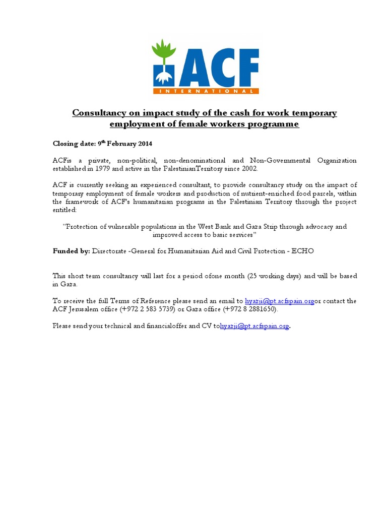 Female Employment Impact Study | PDF