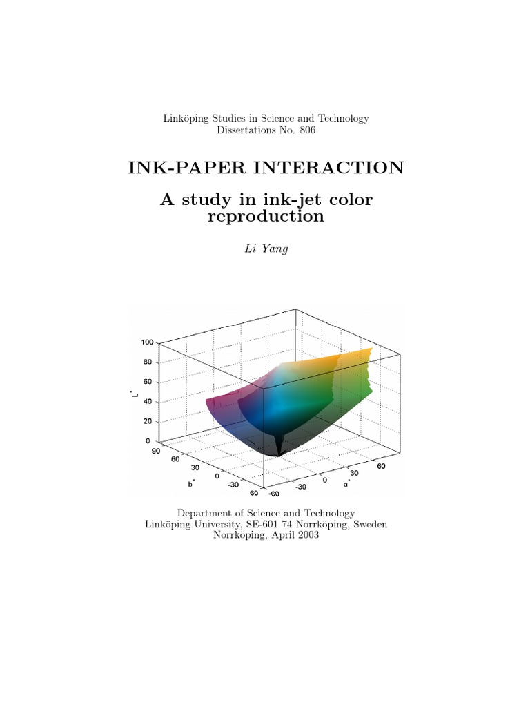 Ink-Paper Interaction | PDF | Porosity | Paper