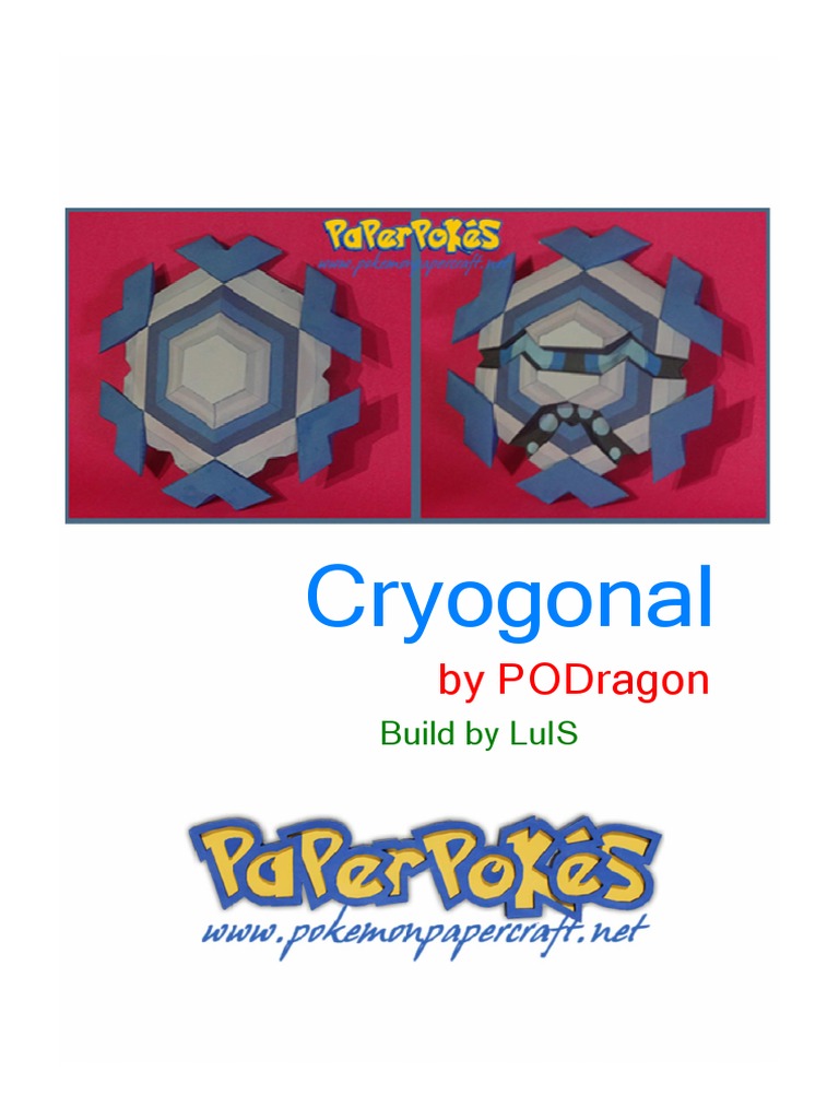 Cryogonal Pokemon A4 Lined | PDF | Teaching Methods & Materials