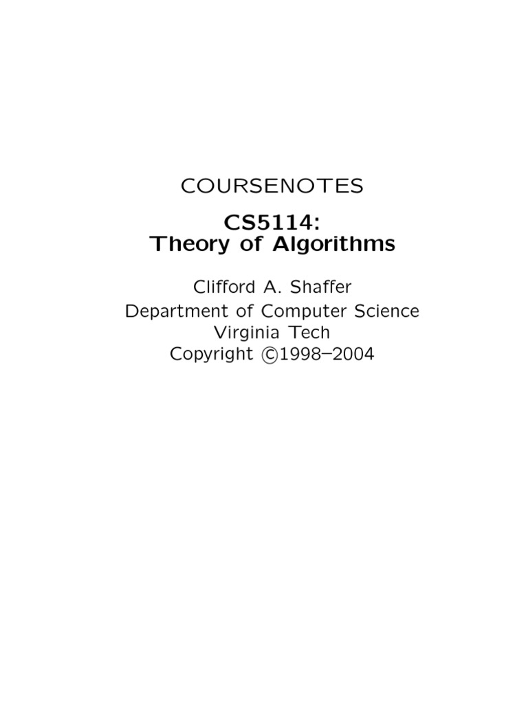 Theory of Algorithms | PDF | Time Complexity | Dynamic Programming