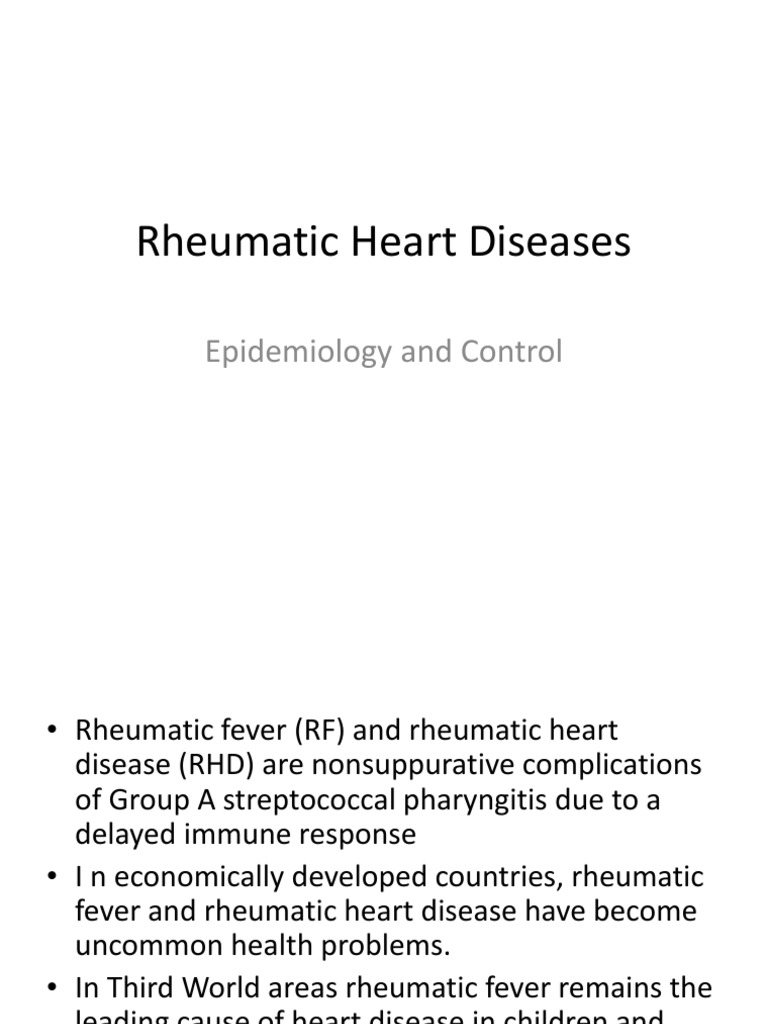 Rheumatic Heart Diseases | PDF | Preventive Healthcare | Streptococcus