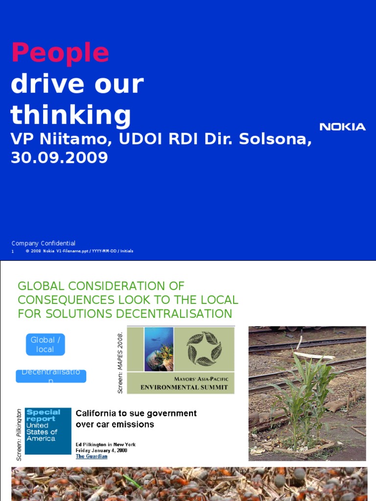 People Drive Our Thinking | PDF | Cooperative | Nokia