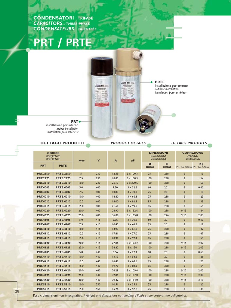 Enerlux Capacitor and Reactor | PDF | Manufactured Goods | Quantity