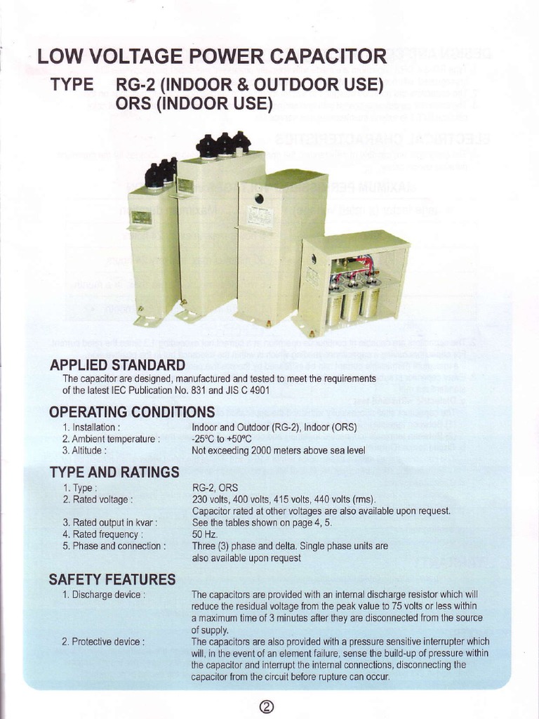 SHIZUKI Capacitors and Reactors | PDF | Capacitance | Capacitor