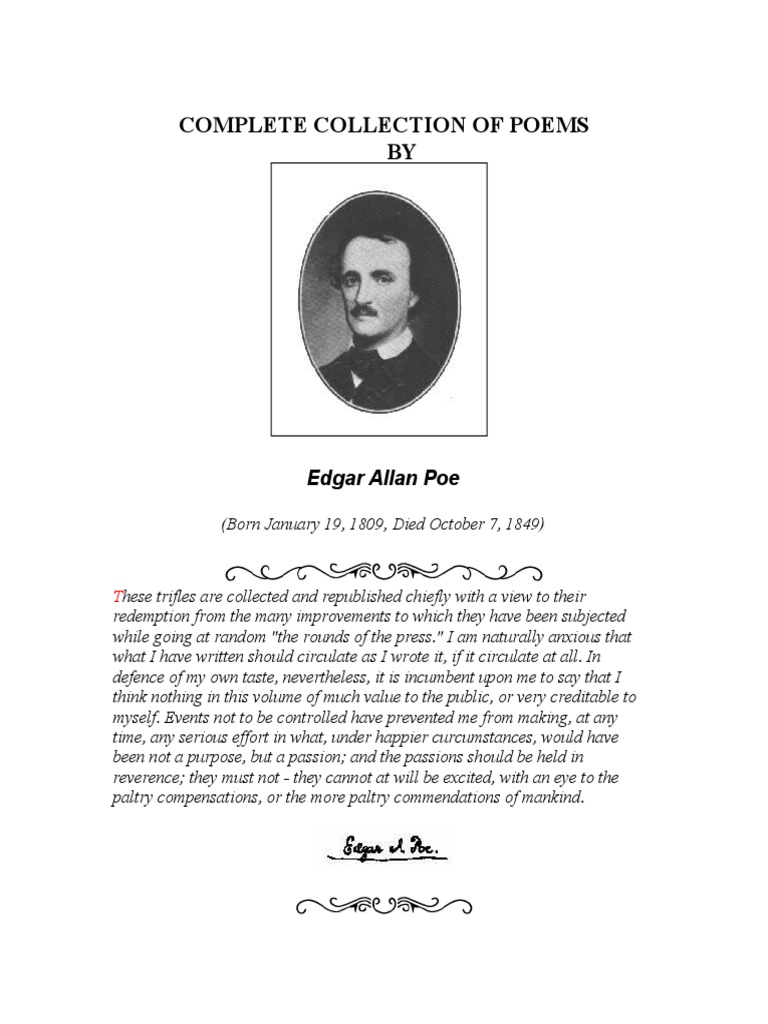 Edgar Allan Poe - All Poems | PDF | Nature