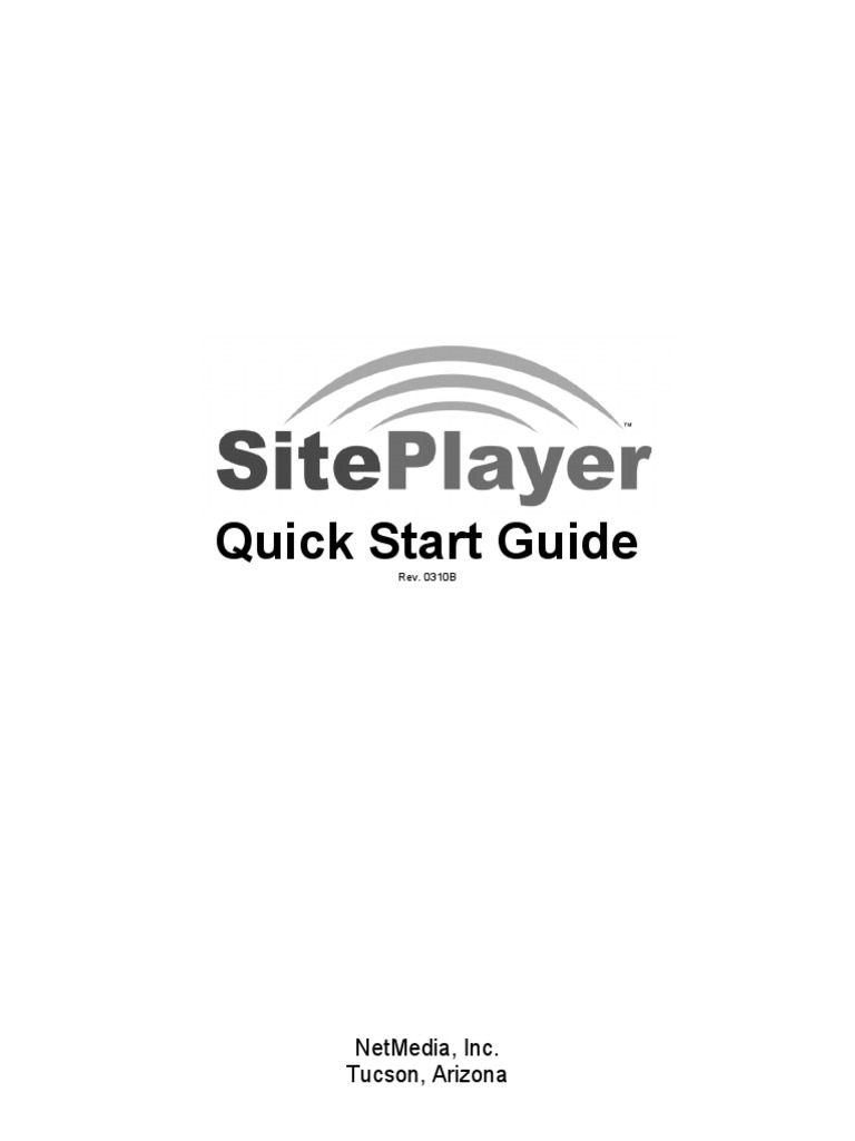 Quick Start Guide: Netmedia, Inc. Tucson, Arizona | PDF | Computers