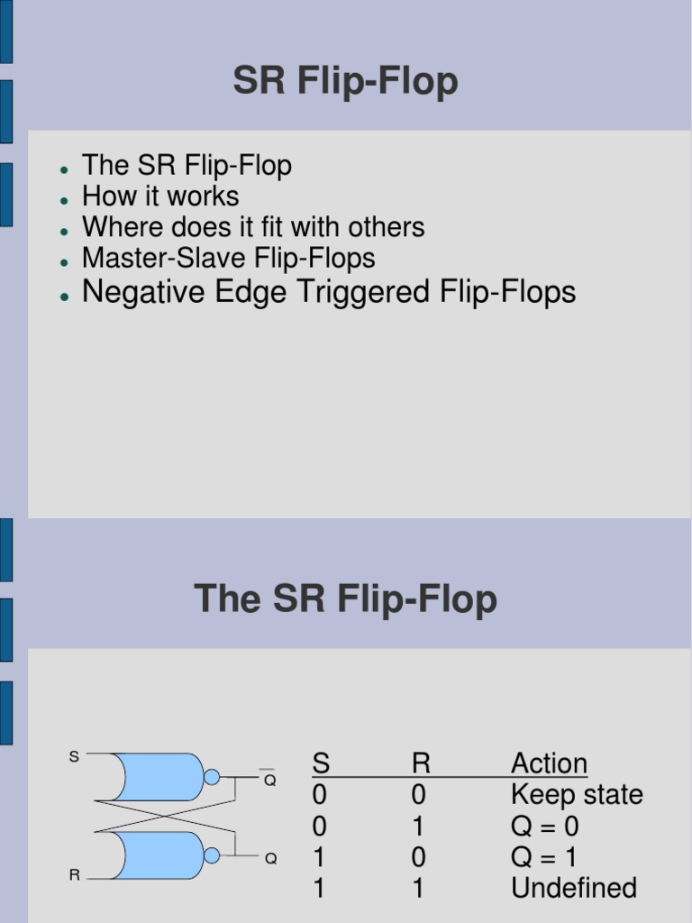 Understanding SR Flip-Flops and Applications | PDF