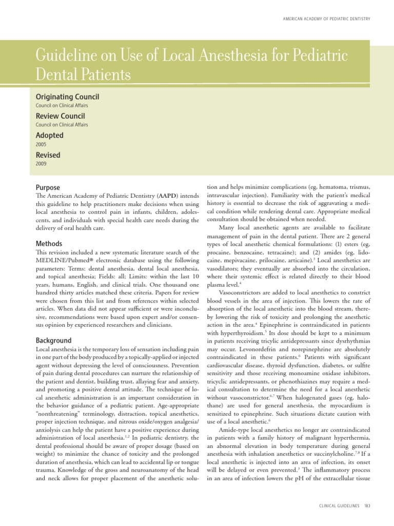 G Local Anesthesia | PDF