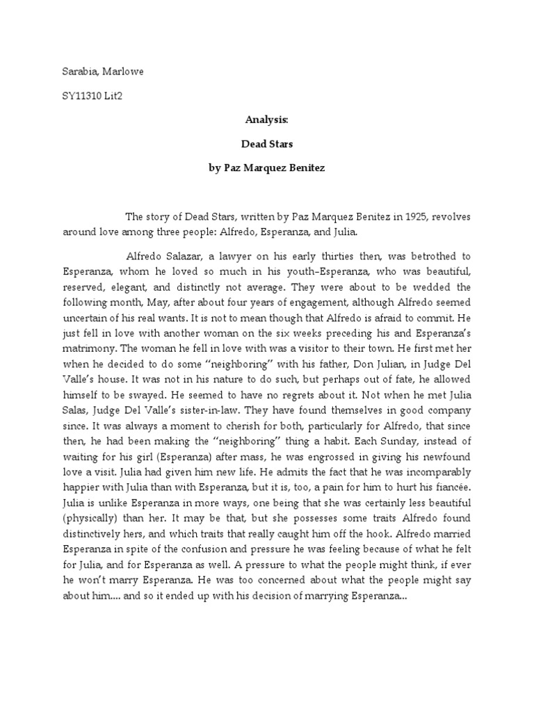 Dead Stars Analysis | PDF