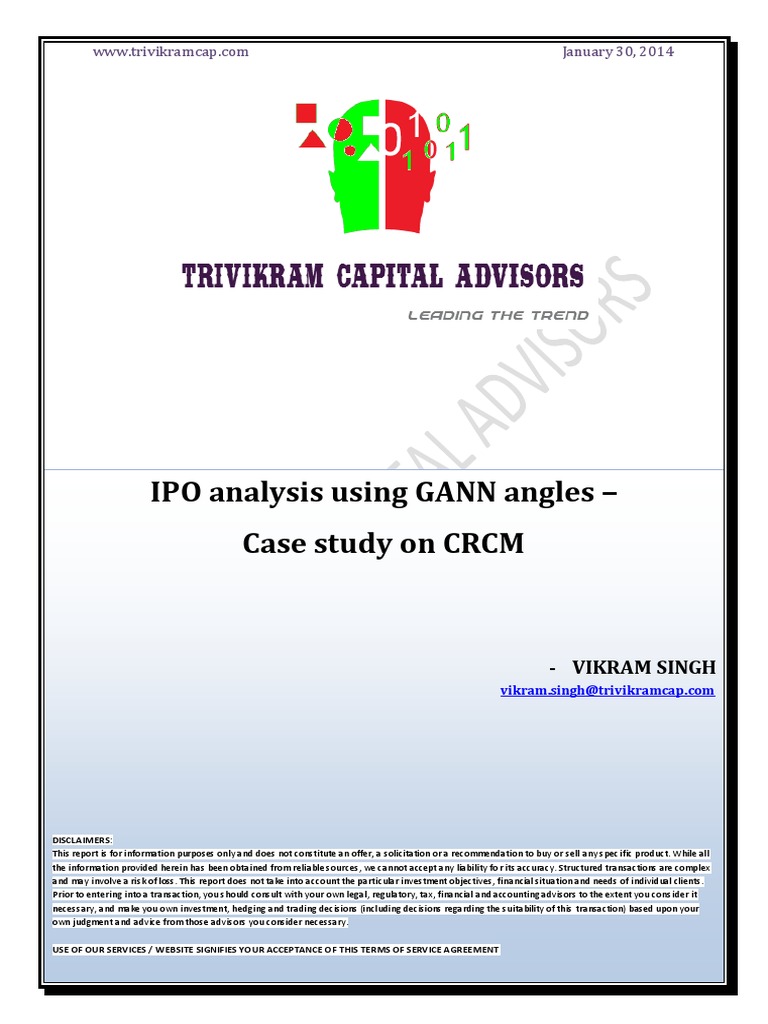Ipo Analysis Using Gann Angles | PDF | Initial Public Offering | Advice (Opinion)