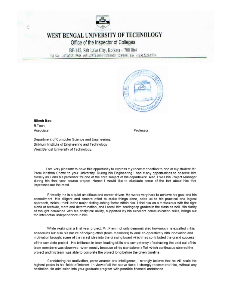 Professosor LOR Undergraduate.doc