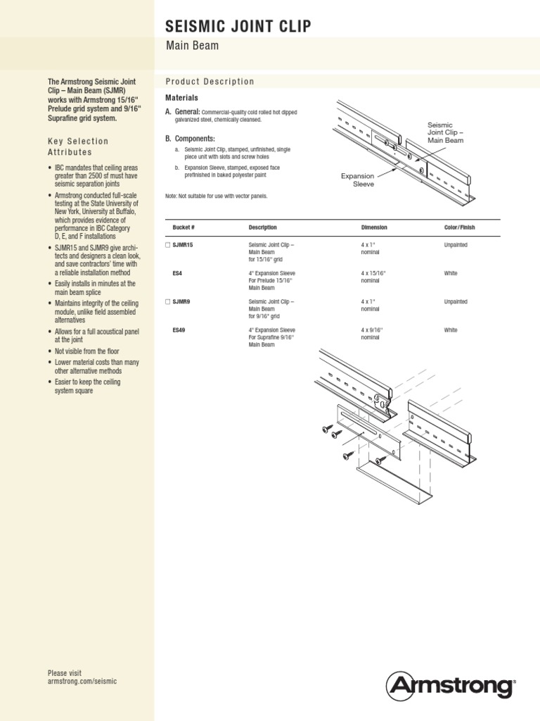 Seismic Joint Clip Main Beam | Download Free PDF | Nature