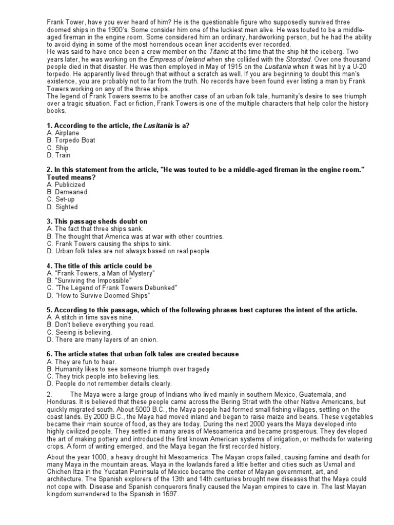 Frank Tower | PDF | Maya Civilization | Mesoamerica