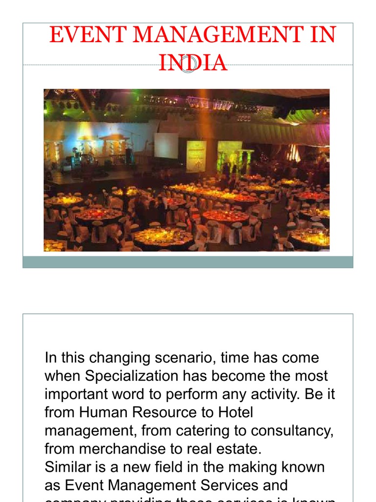 Event Management in India | Marketing | Economies
