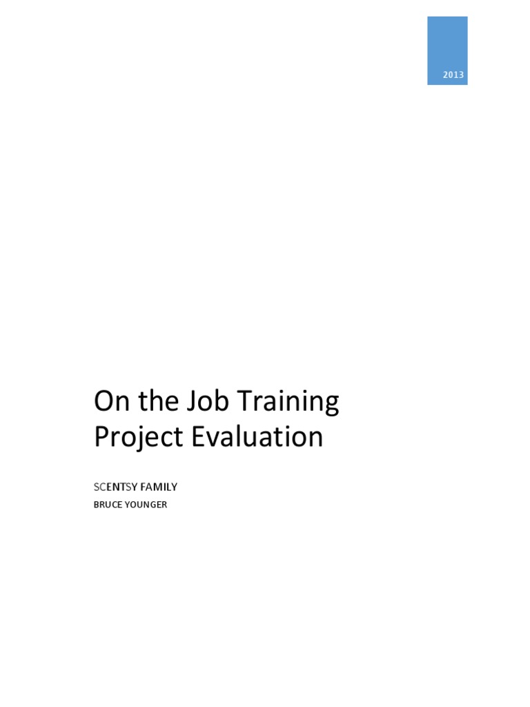 Ed Tech 505 OJT Program Evaluation | PDF | Evaluation | Qualitative Research