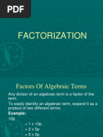 Factoring Rules | PDF