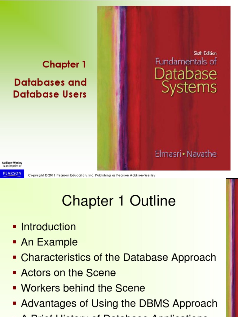 Elmasri 6e Ch01 | PDF | Databases | Information Science