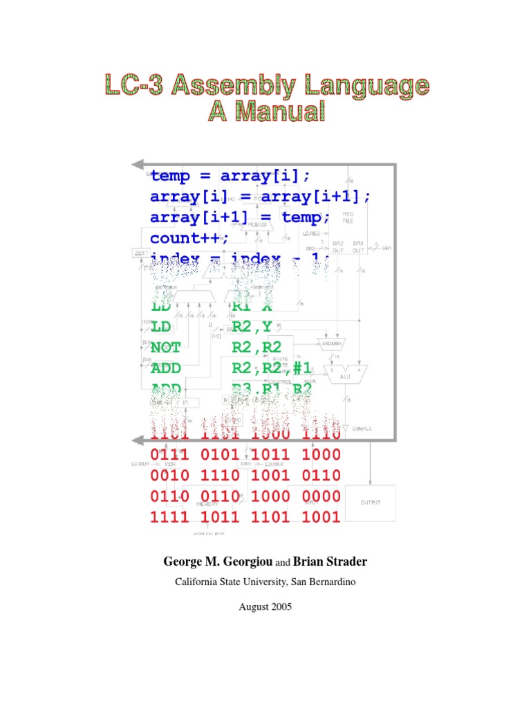 LC3 AssemblyManualAndExamples | PDF | Subroutine | Instruction Set