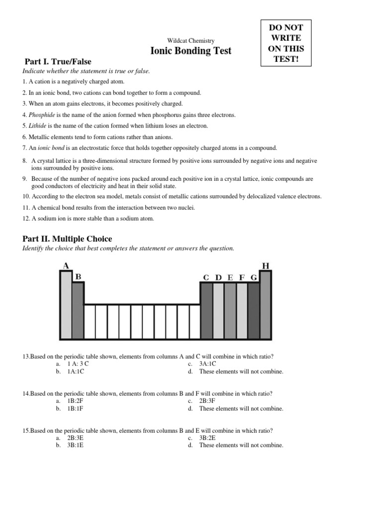 Chapter05. Ionic Bond | PDF | Ion | Ionic Bonding