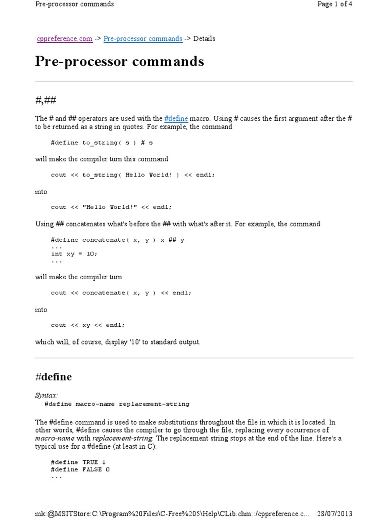 Mk @MSITStore C Program Files C-Free 5 Help CLib.chm Cpp | C ...