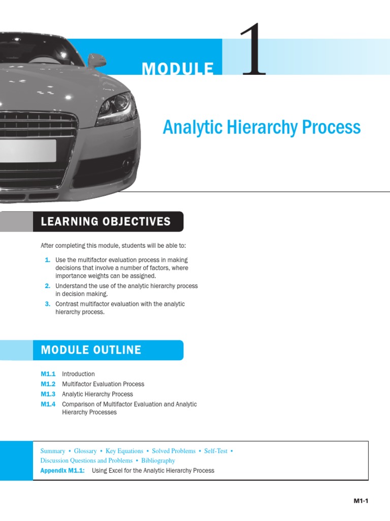 Module01 - AHP | PDF | Matrix (Mathematics) | Science