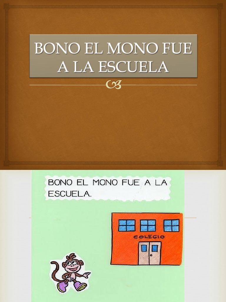 Bono El Mono Fue A La Escuela | PDF | Hogar, jardinería y bricolaje
