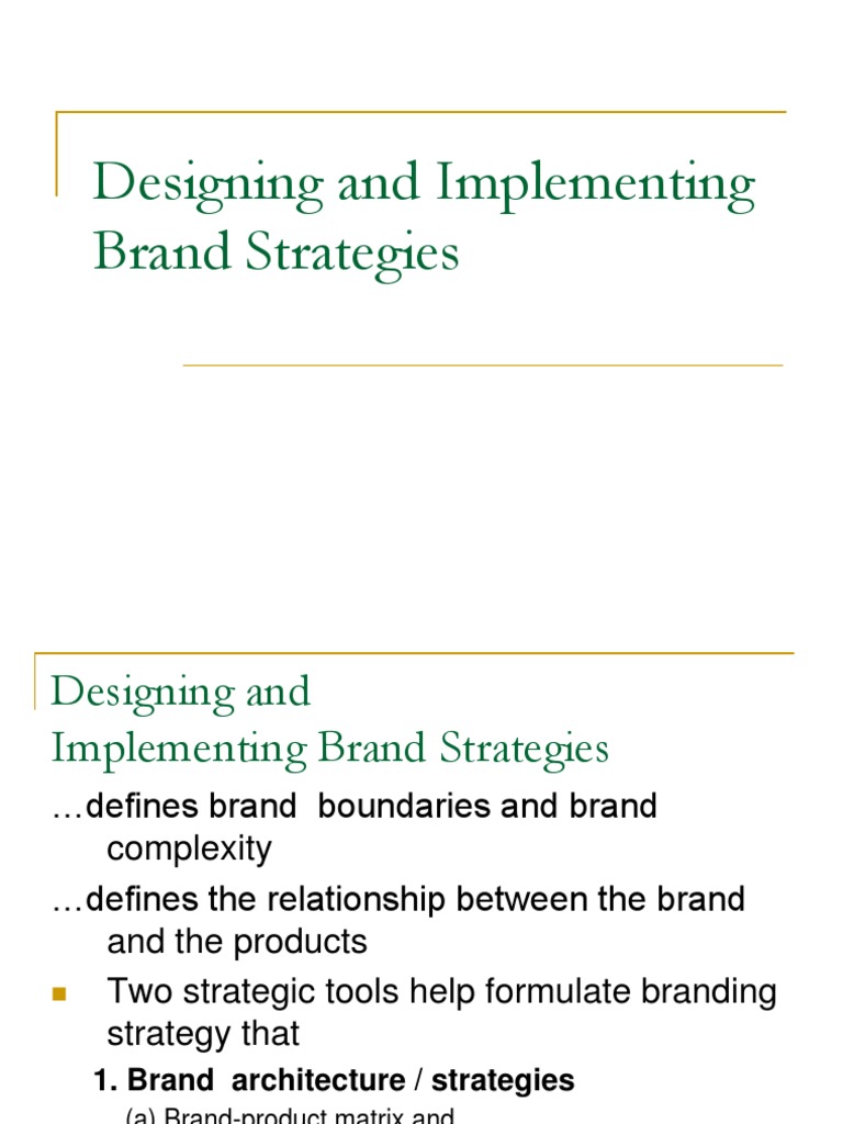 Strategic Brand Management Keller 11 Branding Startegies 0011 ...