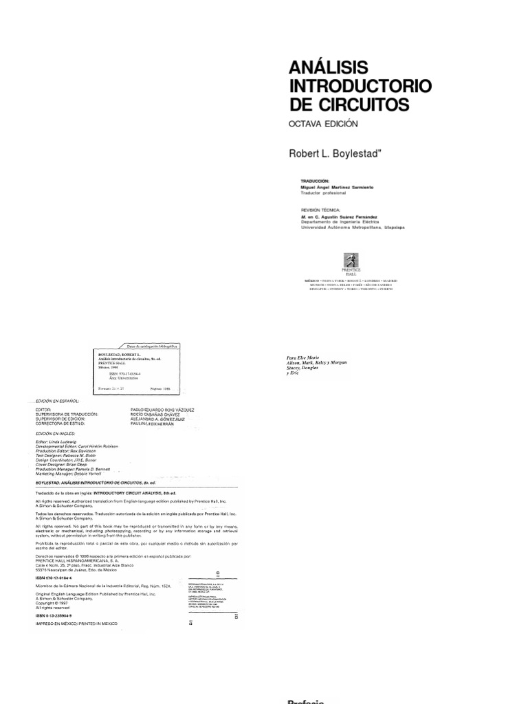 Analisis Introductorio de Circuitos - Boylestad - 8ed | PDF | Tecnología