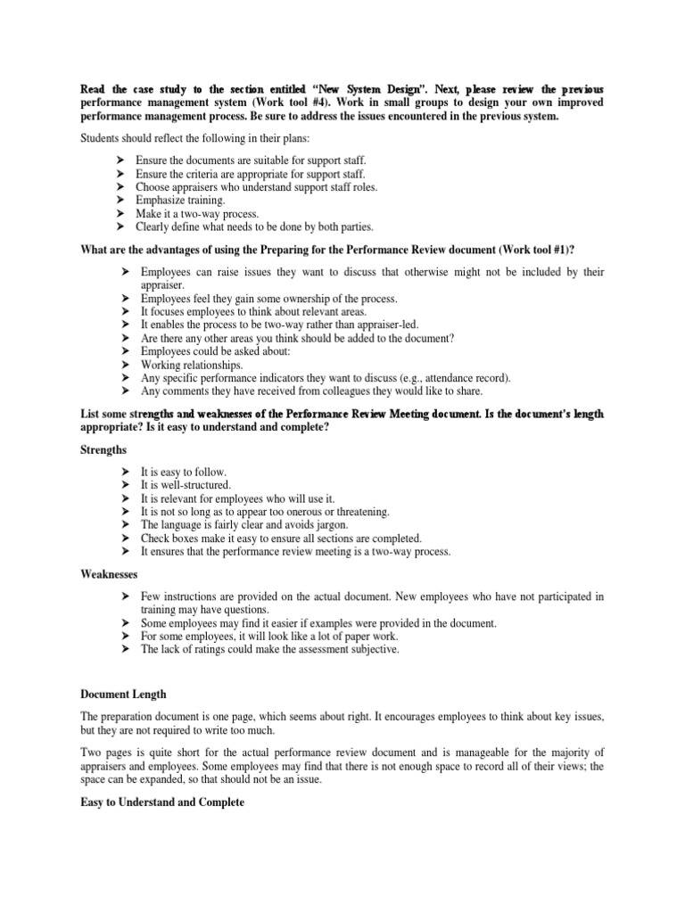 Case | Performance Appraisal | Performance Management