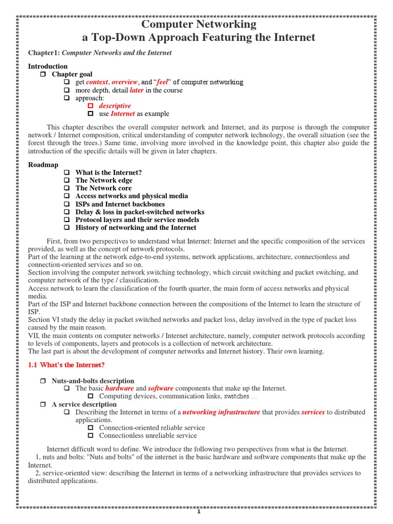 Computer Networking Note1 | PDF | Transmission Control Protocol | Communications Protocols