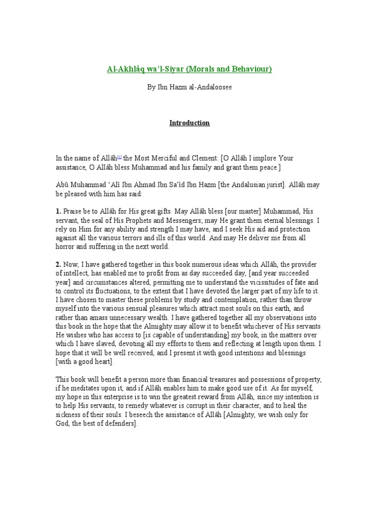 Morals And Behaviour Pdf