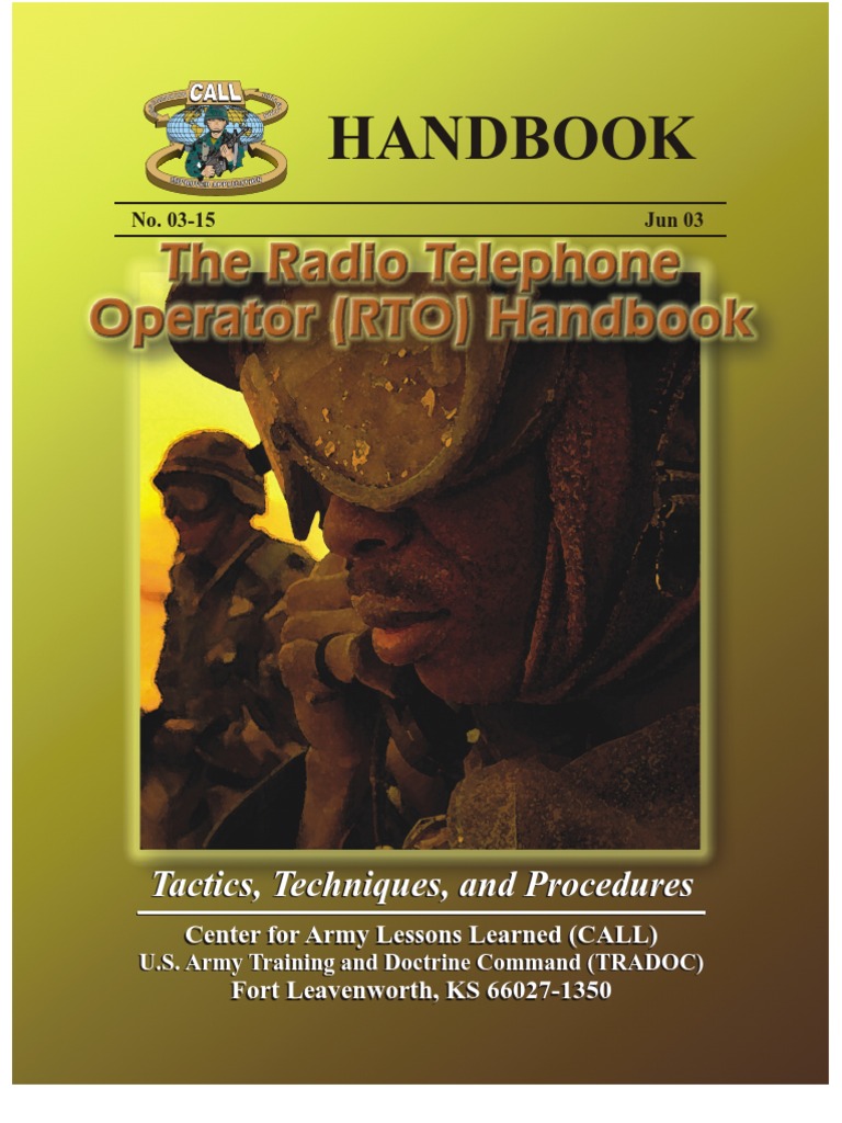CALL Handbook Radio Telephone Operator Call - 03-15 | PDF ...