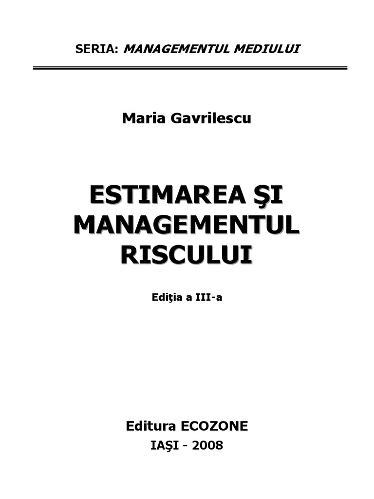 Estimarea Managementul Riscului | PDF