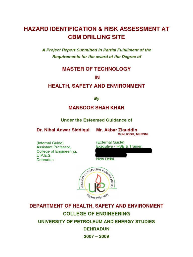 Drilling Rig | PDF | Risk Management | Risk