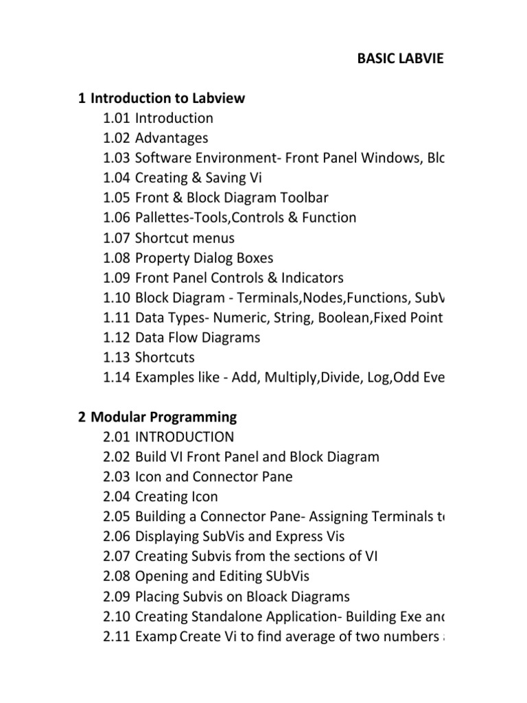 Lab View Pdf String Computer Science Matrix Mathematics 3270