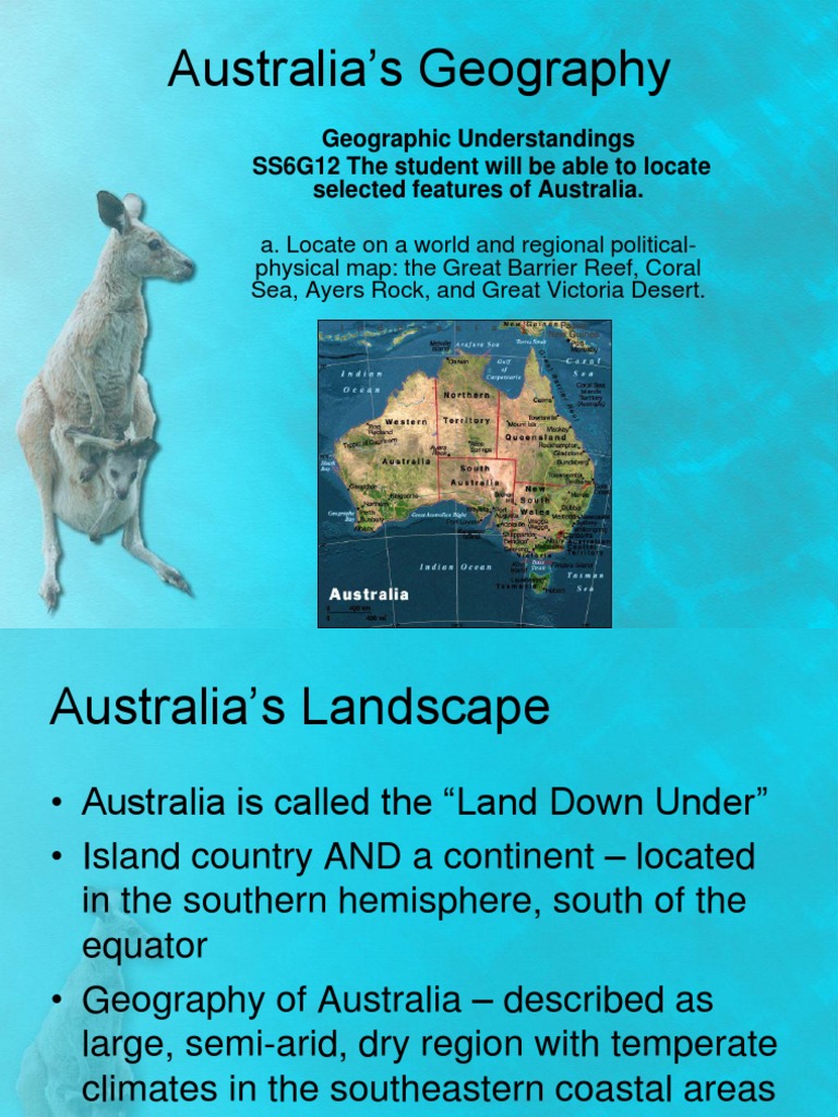 Key Geographic Features of Australia | PDF | Australia | Desert