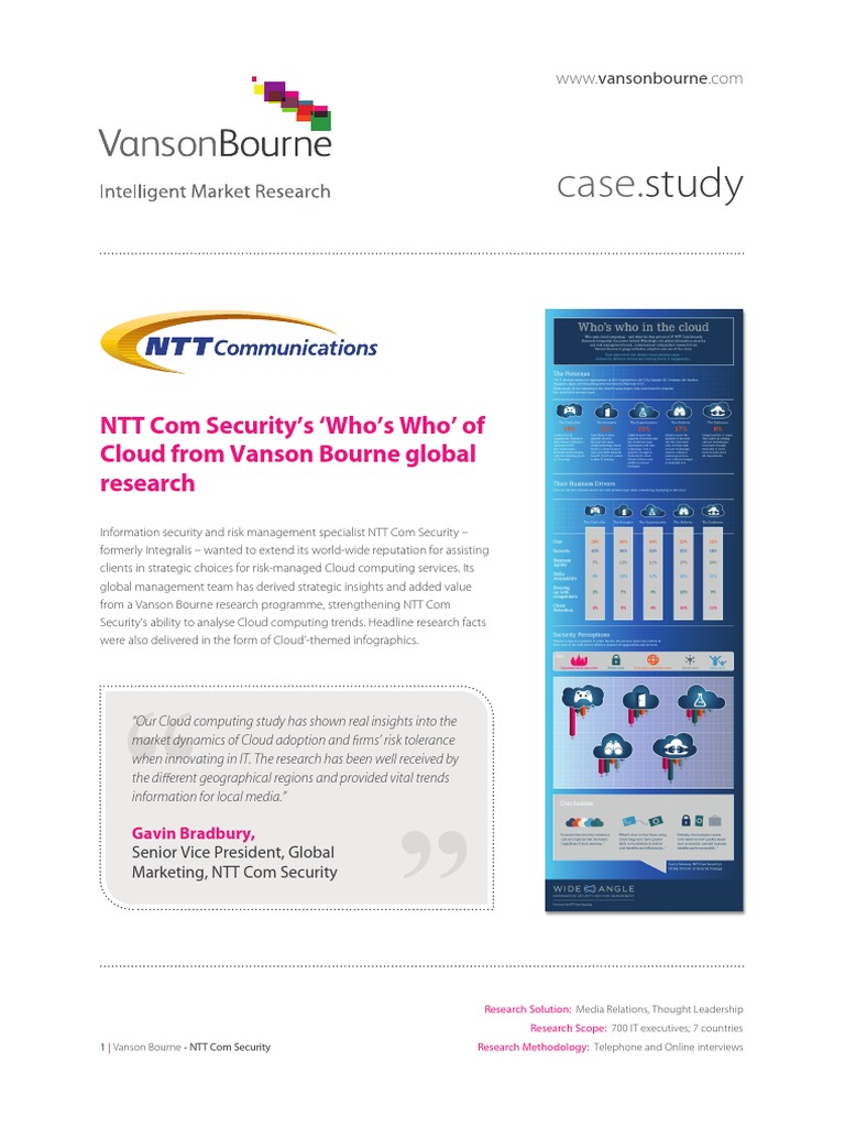 Vanson Bourne Case Study: NTT | PDF | Cloud Computing | Computer Security