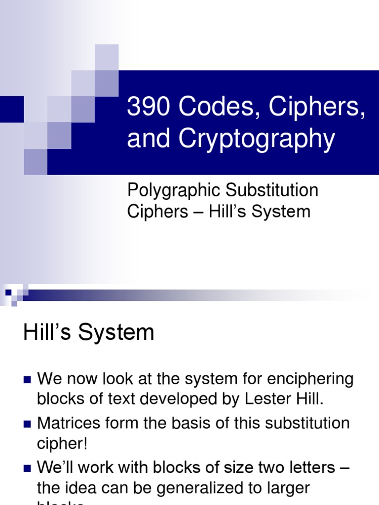390 Hills System | PDF | Cipher | Cyberwarfare