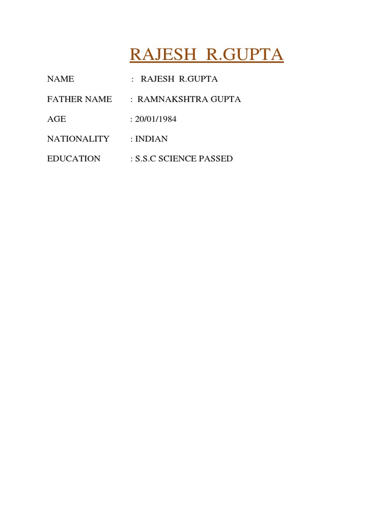 Rajesh R | PDF