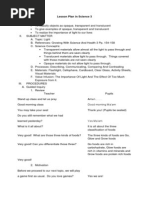 Detailed Lesson Plan in Science For Grade III | PDF | Shadow | Matter