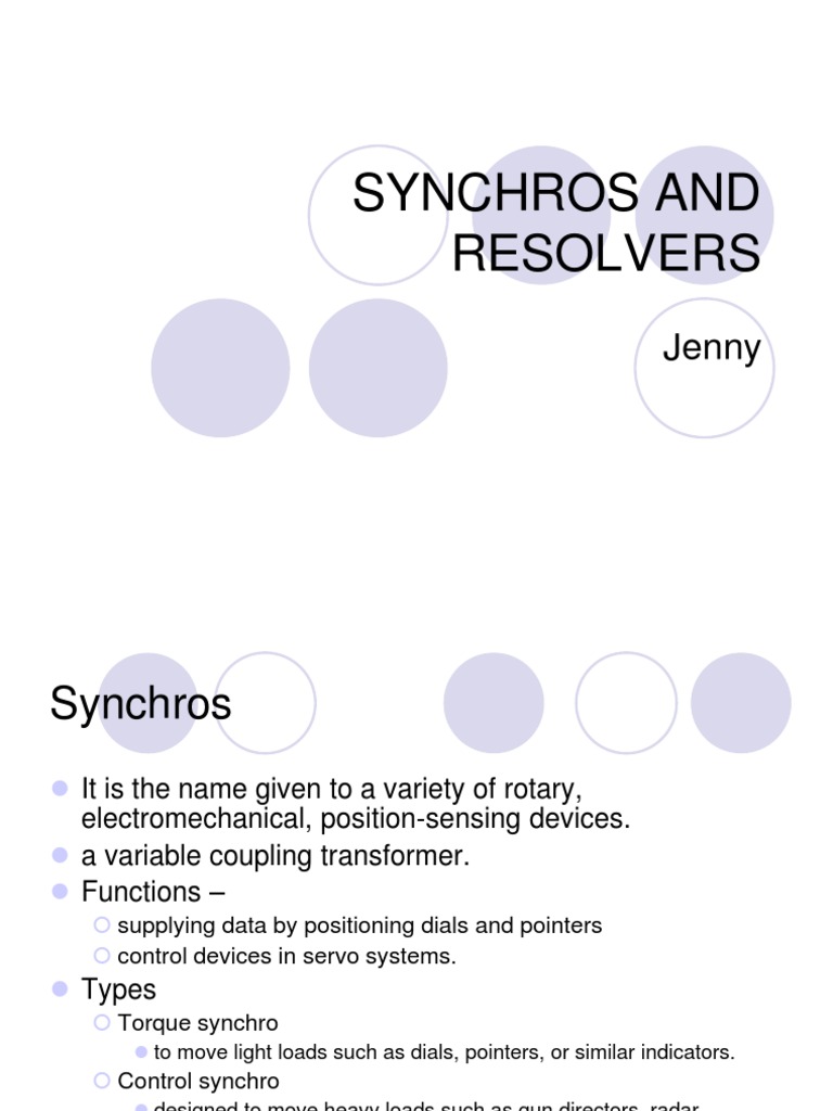 Synchros and Resolvers | PDF | Magnetic Devices | Mechanical Engineering