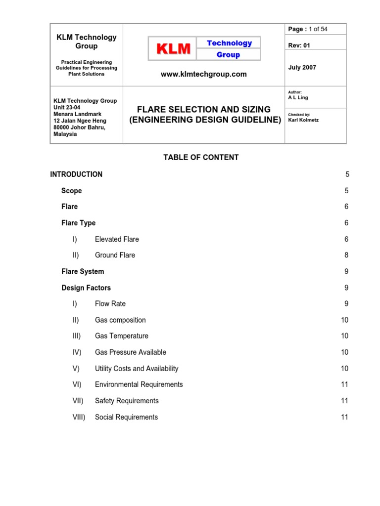Flare Selection and Sizing HTTP Kolmetz - Com PDF EDG En... IDELINE ...