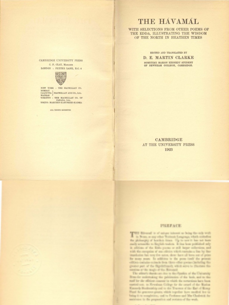 The Hávamál | PDF | Metre (Poetry) | Poetry