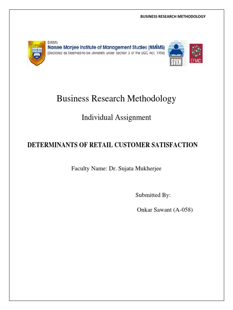 Determinants of Retail Customer Satisfaction | PDF | Retail | Customer ...