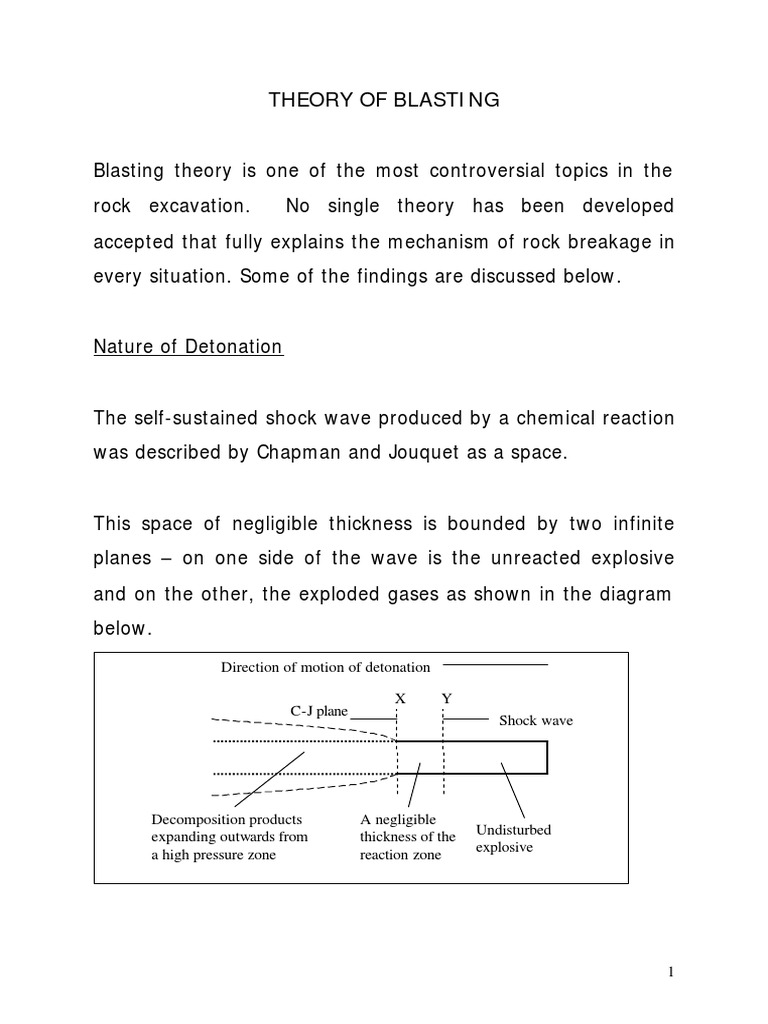 F - Theory of Blasting | PDF